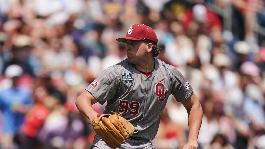 Rager stymies Alabama; Sooners keep rolling in College World Series ...